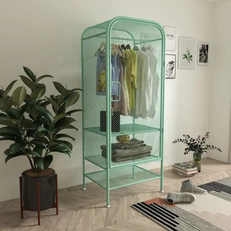 MINTY – Single Door Iron Wardrobe – By Dream Decor – PakTameer