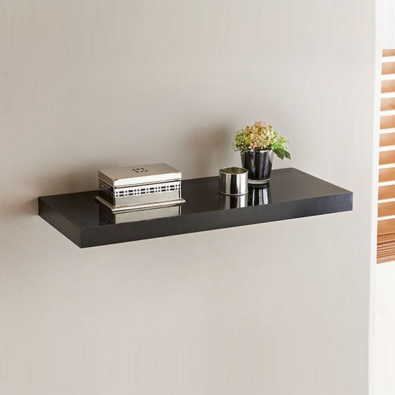 DIY Floating Wall Shelf Black Double Thickness by Dream Decor – PakTameer