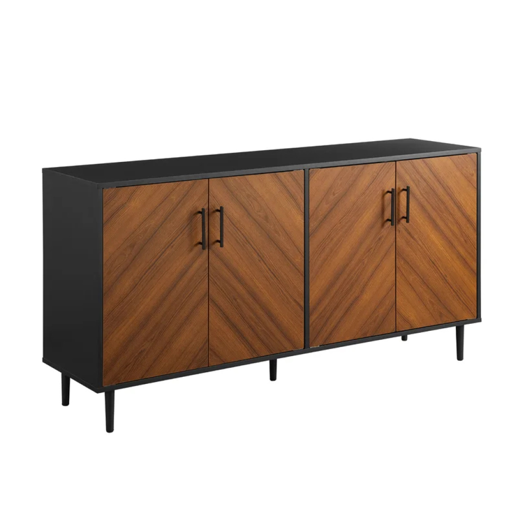 ORYZA – Mid Century Style Polish Finish Side Board – PakTameer