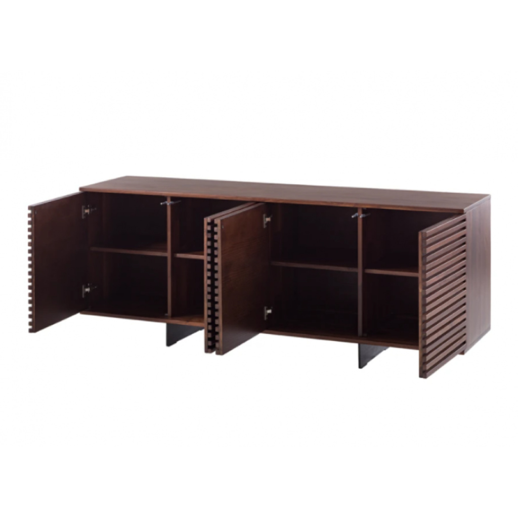 SIRI – Mid Century Style Fluted Door Panel Side Board – PakTameer