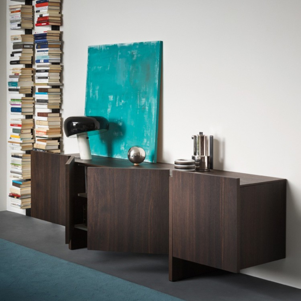 KIRLEY – Dark Walnut Brown Matt Lacquer Finish Sideboard – PakTameer