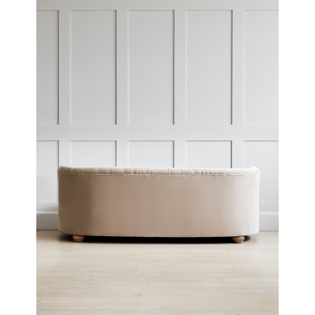 KUFEH – Beige Curved Three Seater Sofa – PakTameer