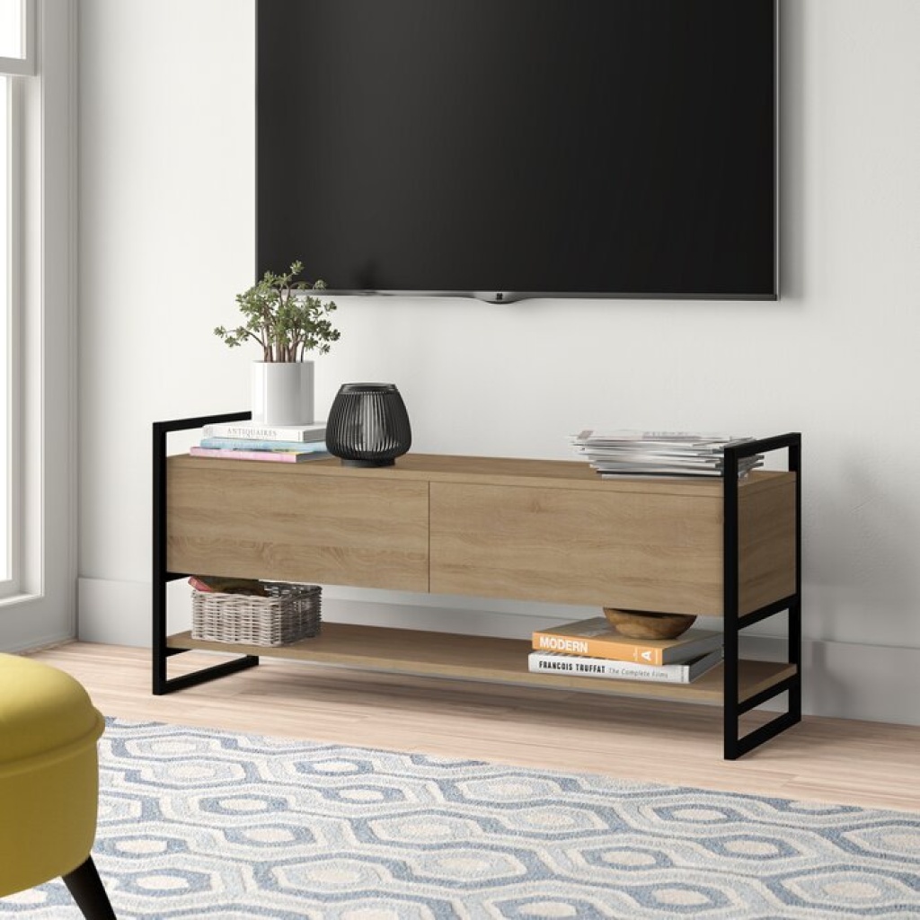 RONAD – Media Display Metallic Frame TV Console – PakTameer